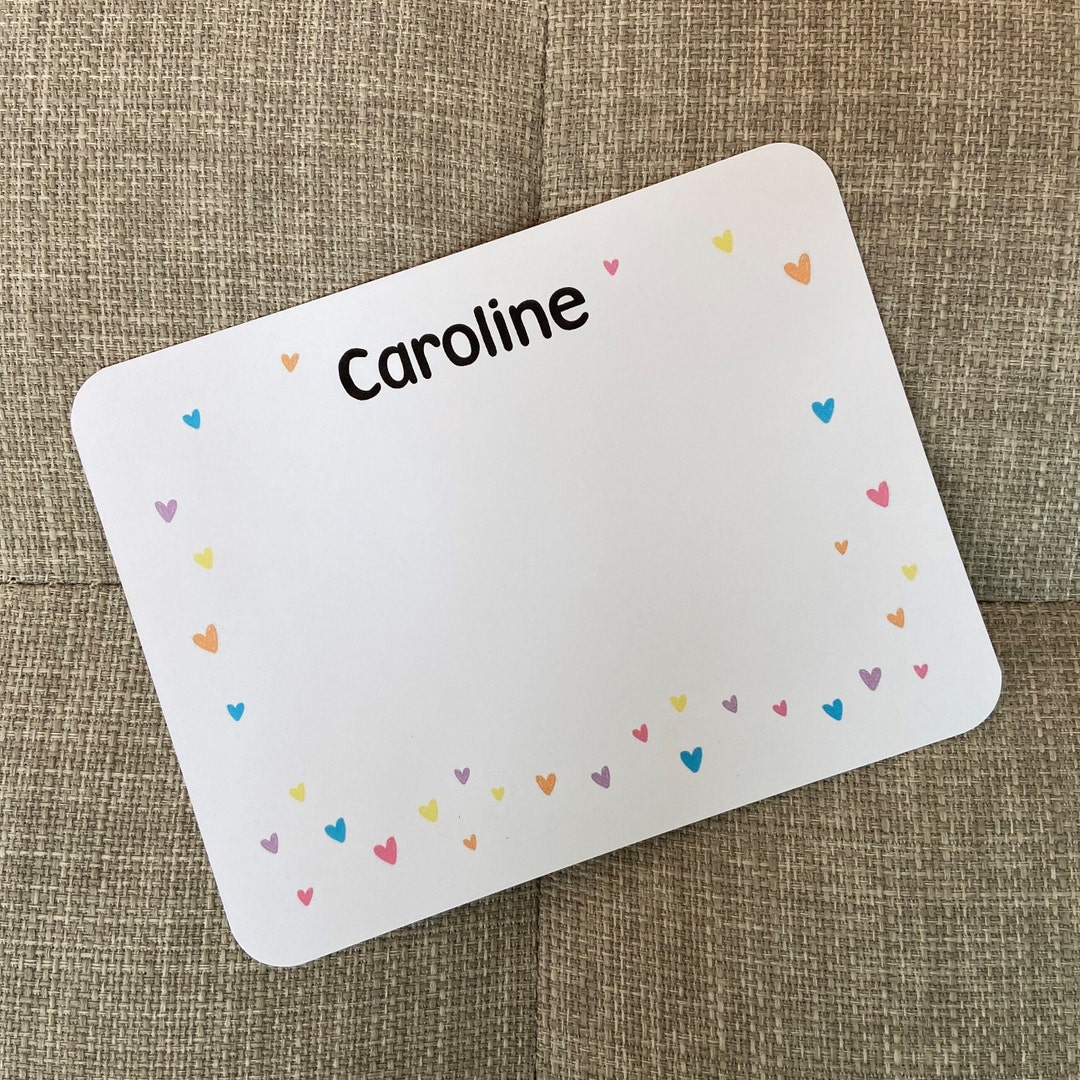 Hearts Note Cards Girls Heart Cards, Rainbow Heart Card, Girls Heart ...