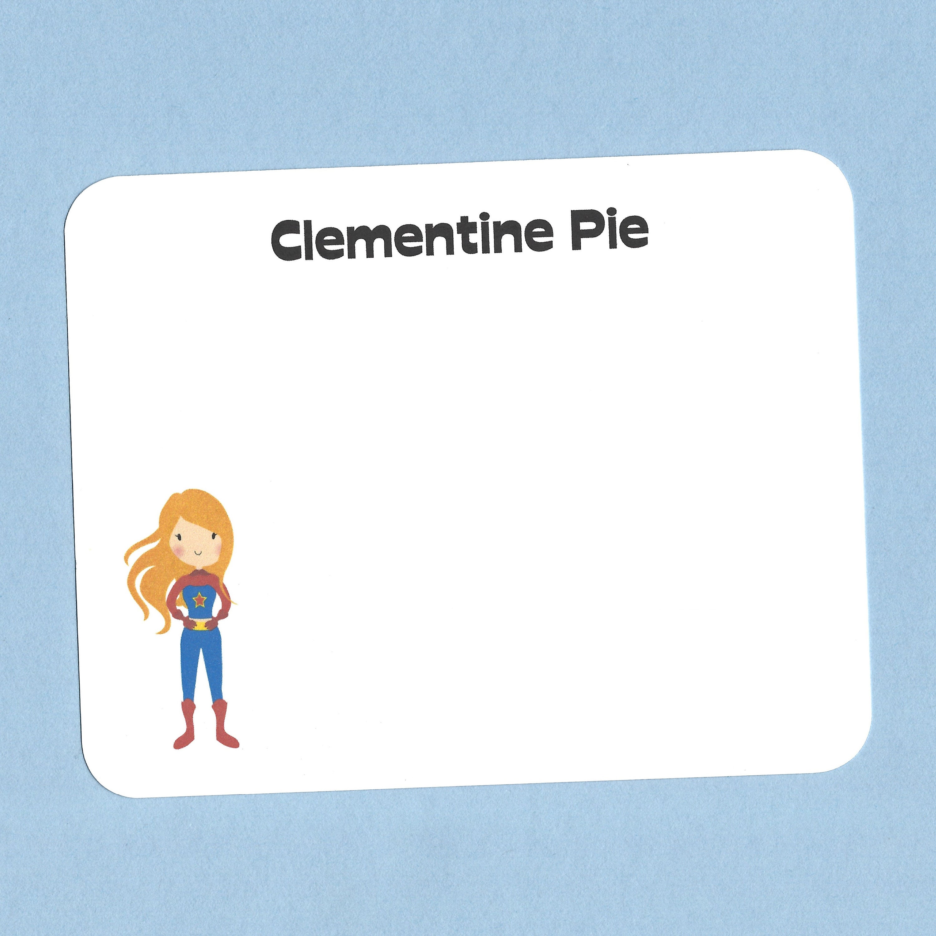 Super Hero Girls Note Cards - (set of 10) Super Girls Cards, Super Kids ...