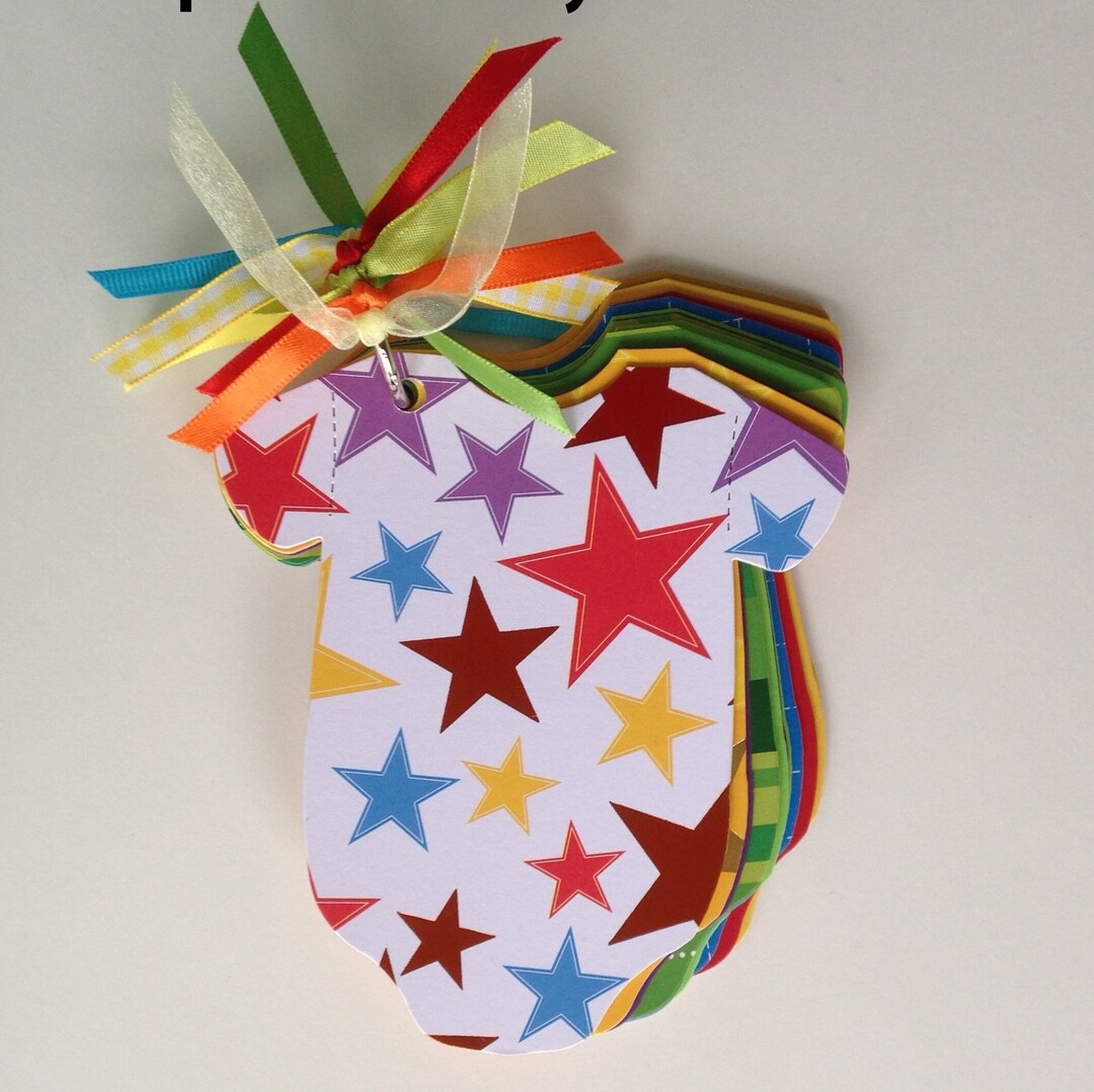 Baby Shower Advice Book and Game - PRIMARY STARS BOOK - Easy Baby ...