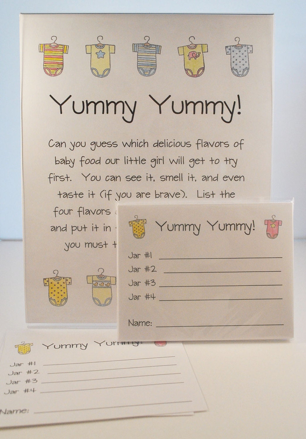 Yummy, Yummy Baby Food Shower Game - Guess the Baby Food Games, Baby ...