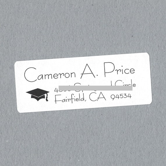 Graduation Return Address Labels 30 per Sheet Graduation - Etsy