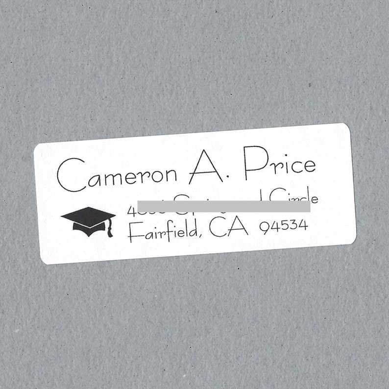 Graduation Return Address Labels 30 per Sheet Graduation - Etsy