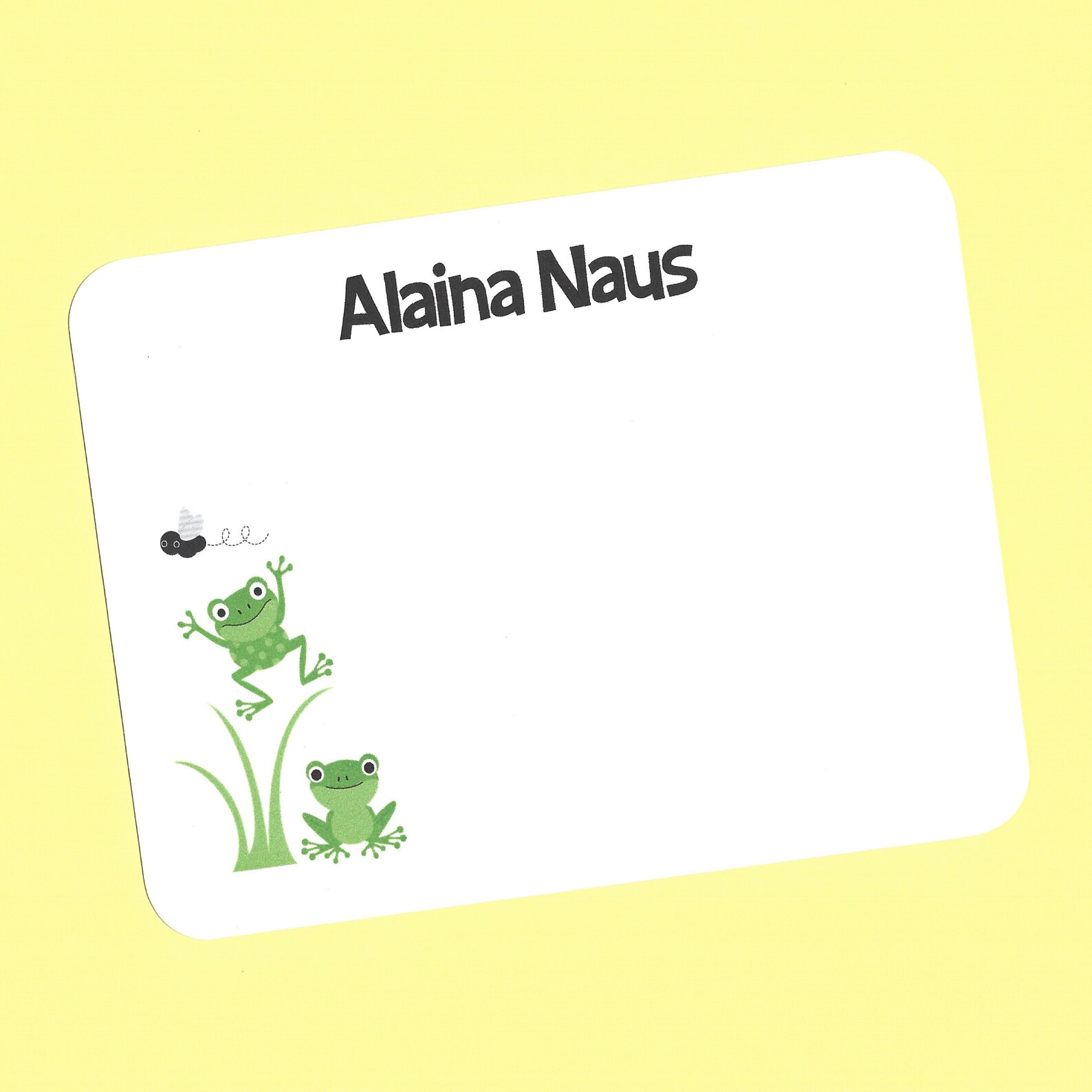 Frog Note Cards Cute Frog Cards Toddler Frog Cards Flat | Etsy