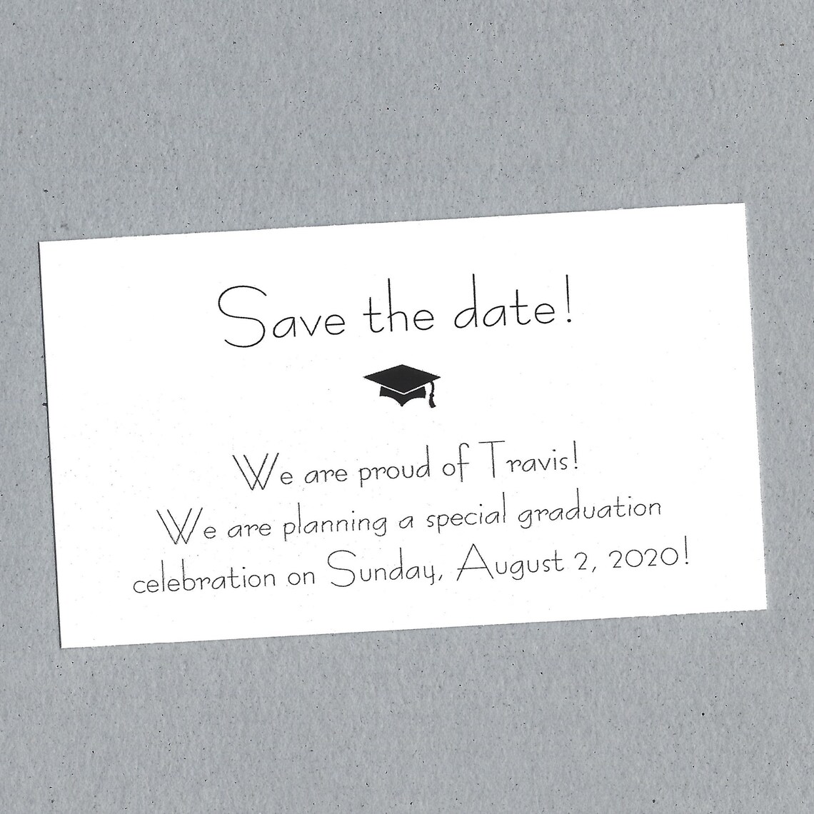 Graduation Invitation Insert Cards set of 10 Graduation - Etsy