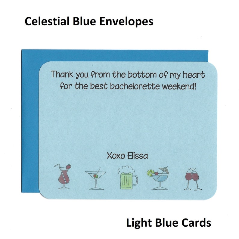 Party Time Note Cards Mixed Drinks Note Cards Bachelorette | Etsy