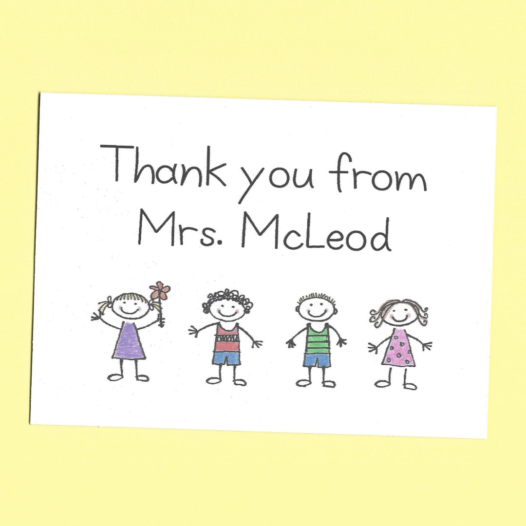 Teacher Note Cards - Teacher Folding Notes, Elementary Note Cards ...