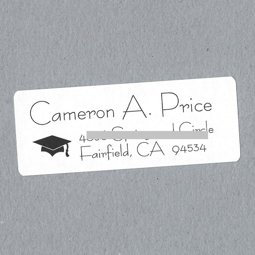 Graduation Return Address Labels - (30 per Sheet) Graduation Invitation ...