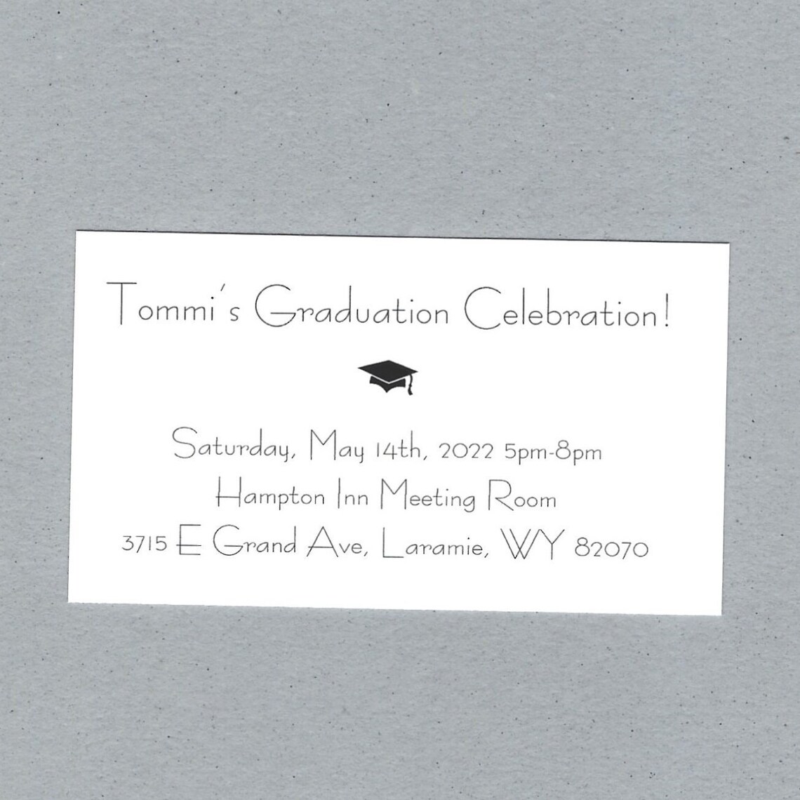 Graduation Invitation Insert Cards set of 10 Graduation - Etsy