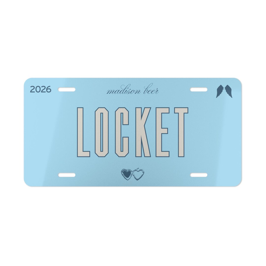 Madison Beer Locket Vanity Plate | Locket Album Room Decor | the Locket ...