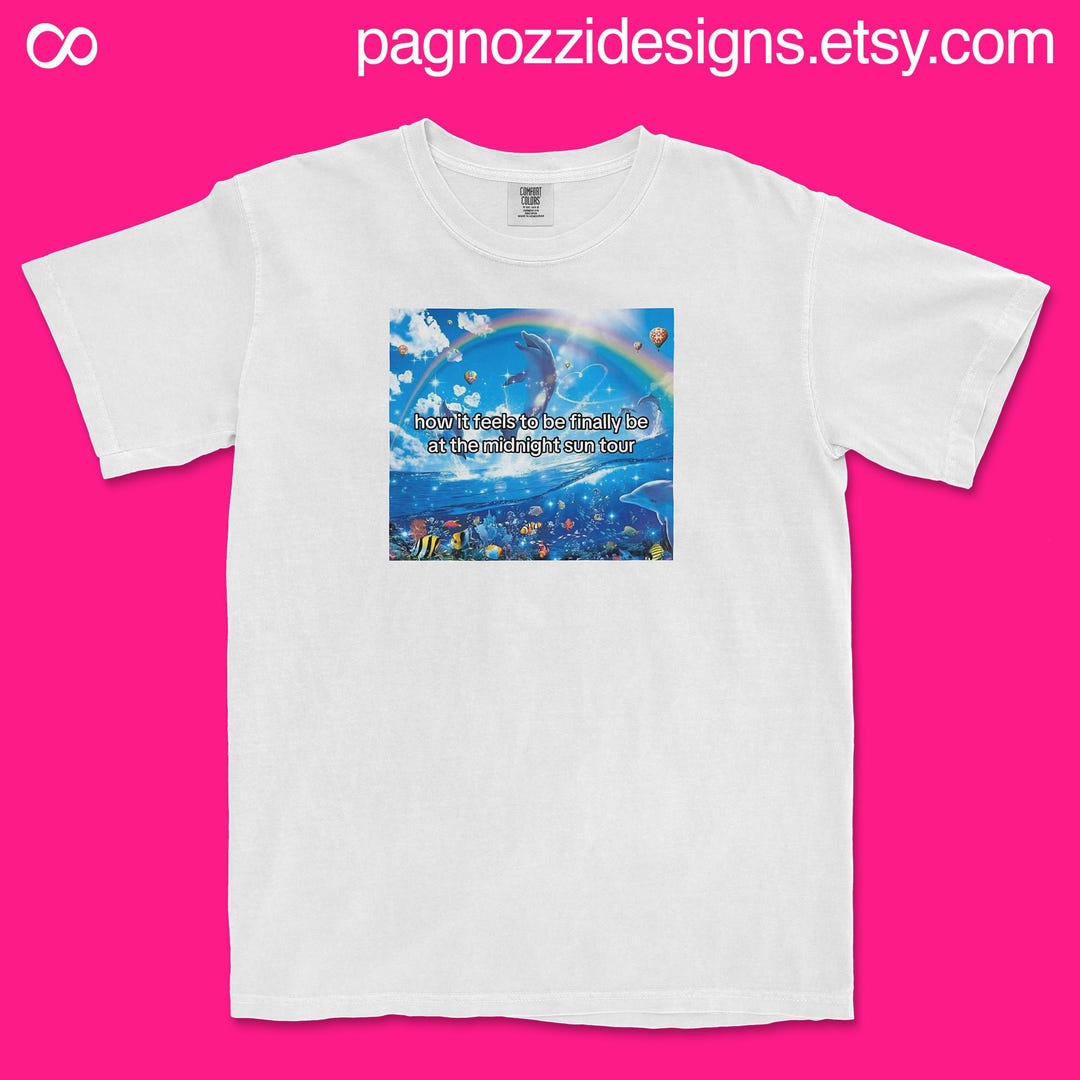 Zara Larsson Dolphin Meme Shirt | Midnight Sun Tour Concert Merch ...