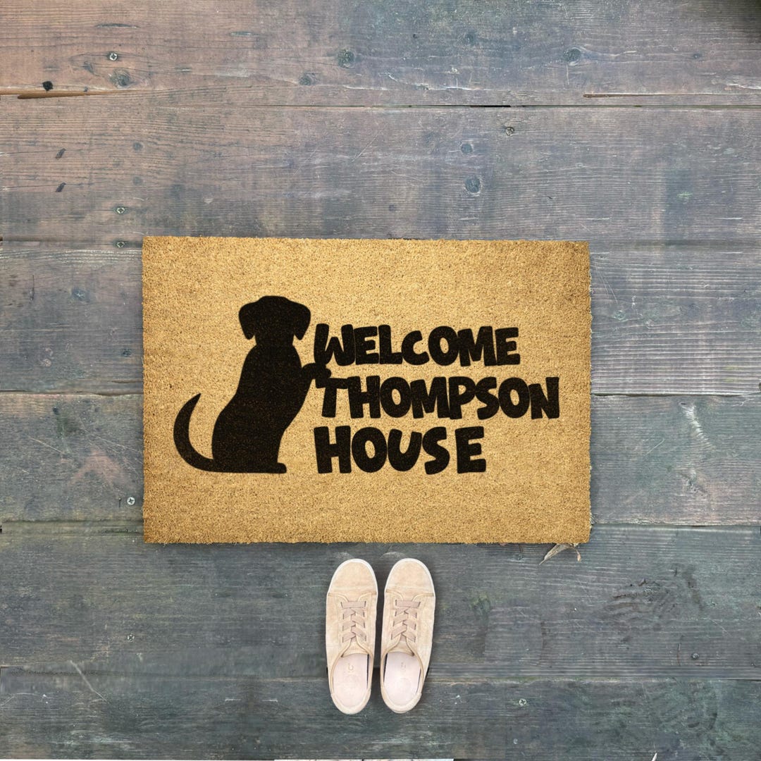 Black Lab,black Labrador,personalized Doormat,custom Doormat ...