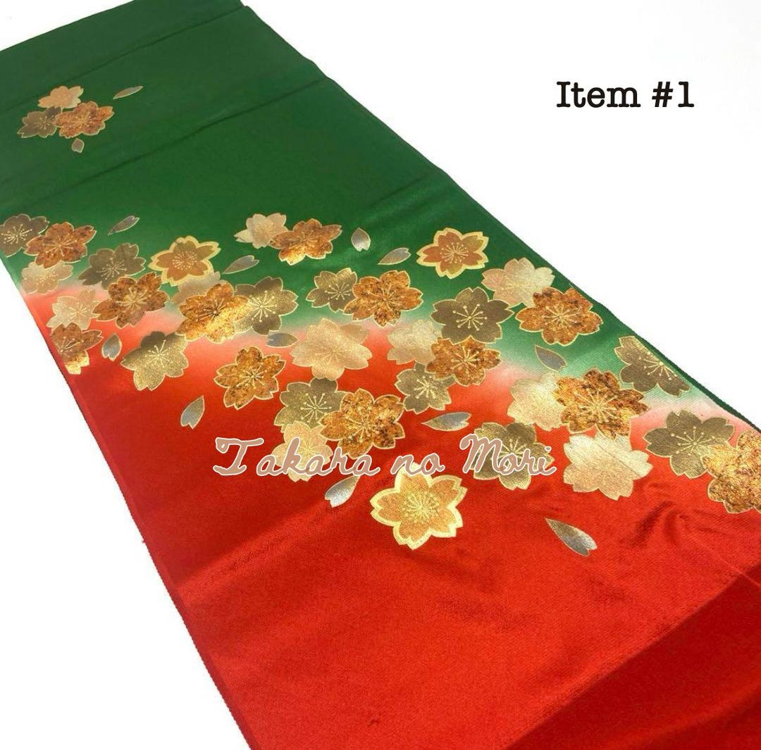 Vintage Japanese Obiage Scarves GRADE S, Like-new Condition, Made in ...