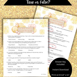 New Year's Eve Party Games, New Year Trivia, New Year Around the World ...