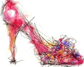 Fashion Art by Rhonda Corley by colorpluschaos on Etsy