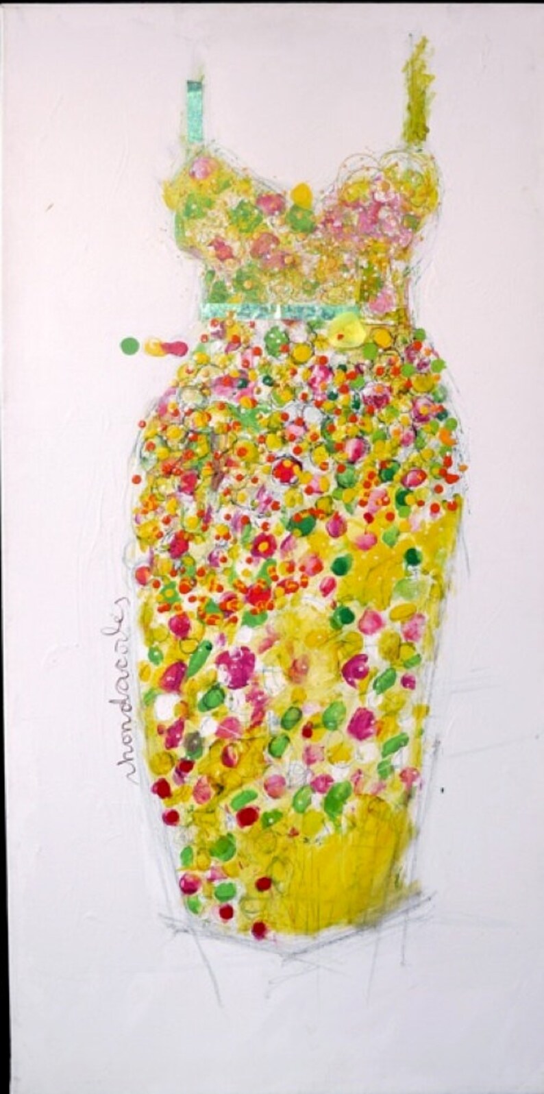 Carnival Gown, Original Painting, Carnival Dress, Mardi Gras, - Etsy