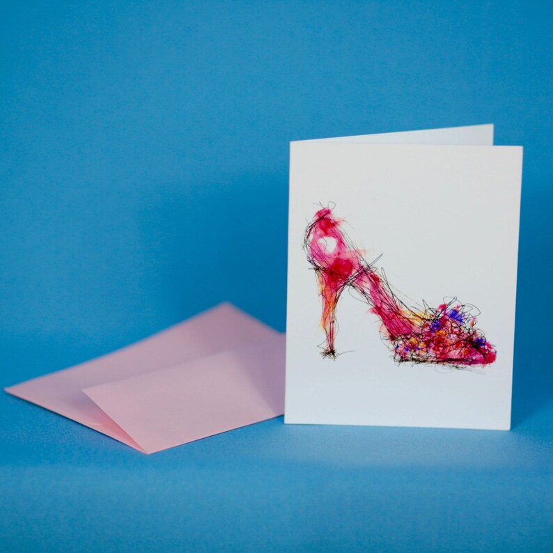 Spring Pump Note Card - Etsy