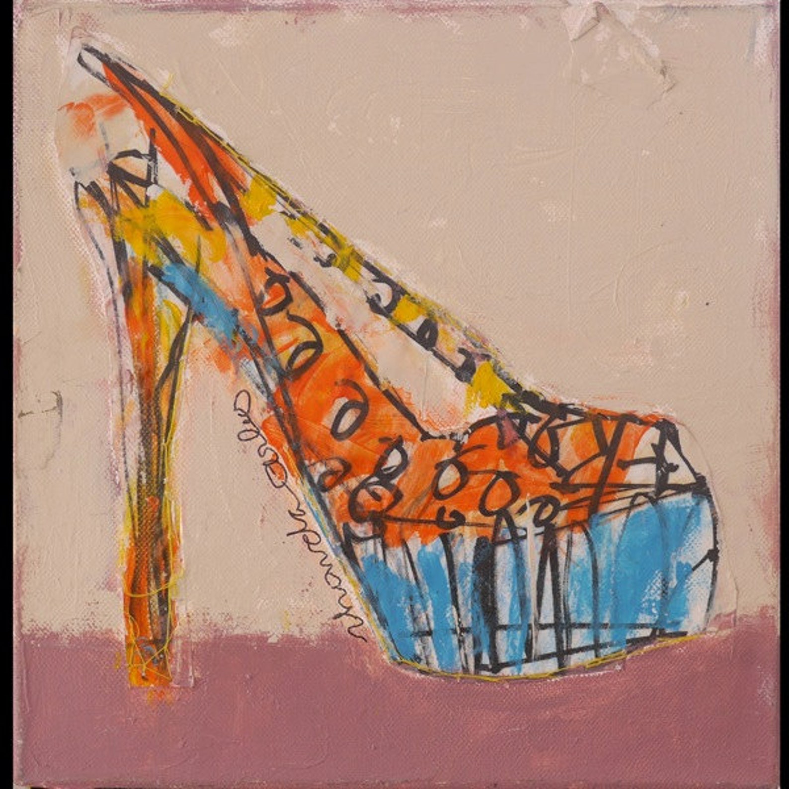 Step on a Platform ORIGINAL Painting - Etsy