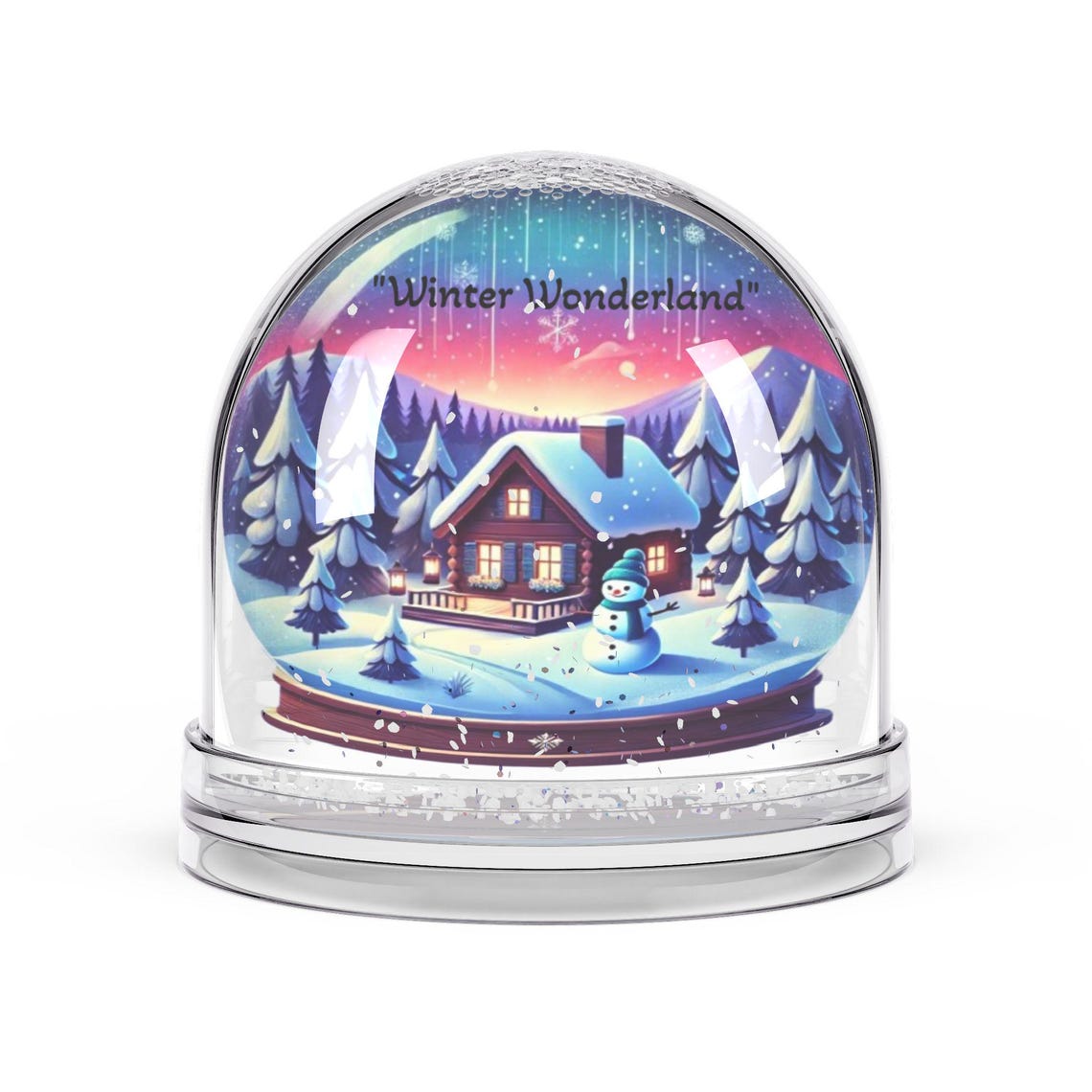 Snow Globe, Winter Wonderland Decor, Enchanted Snow Scene, Christmas ...