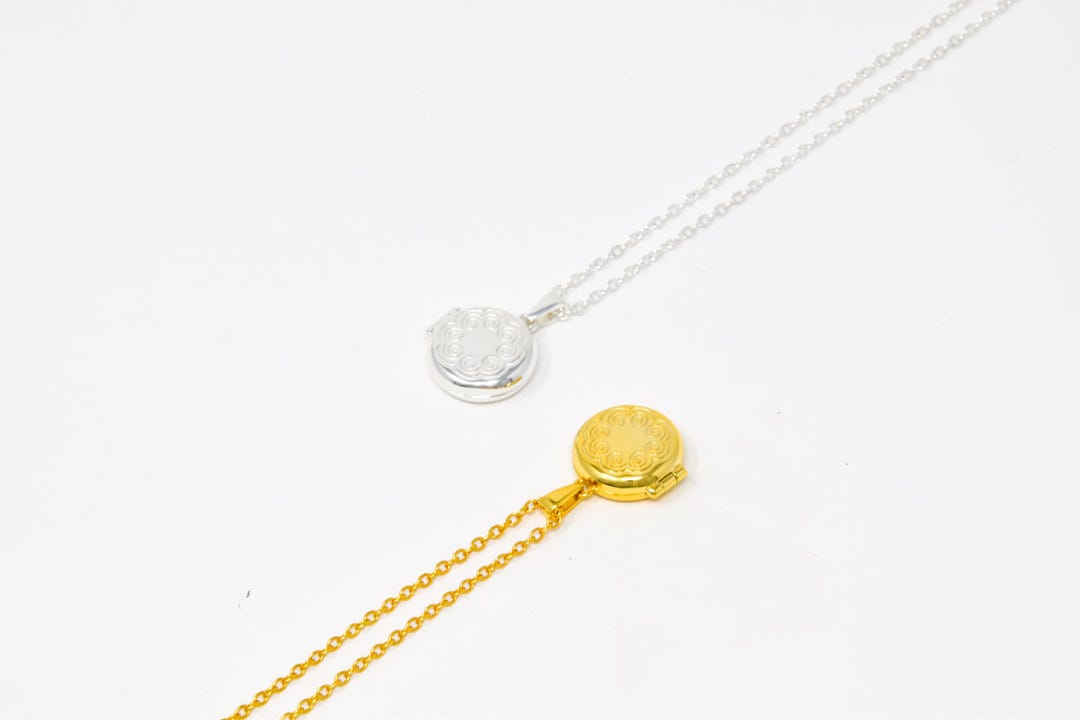 Dainty Hmong Locket Necklace, Gold Plated or Sterling Silver. Hmong ...