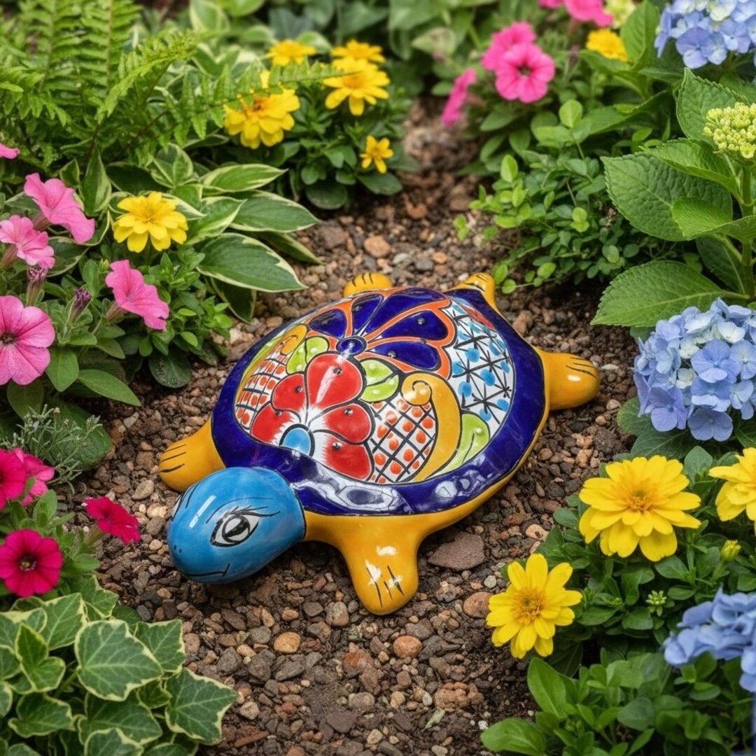 Talavera Turtle | Multicolor | Lead Free - Etsy