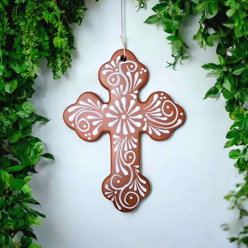 Talavera Cielito Lindo Cross | Brown & White - Etsy