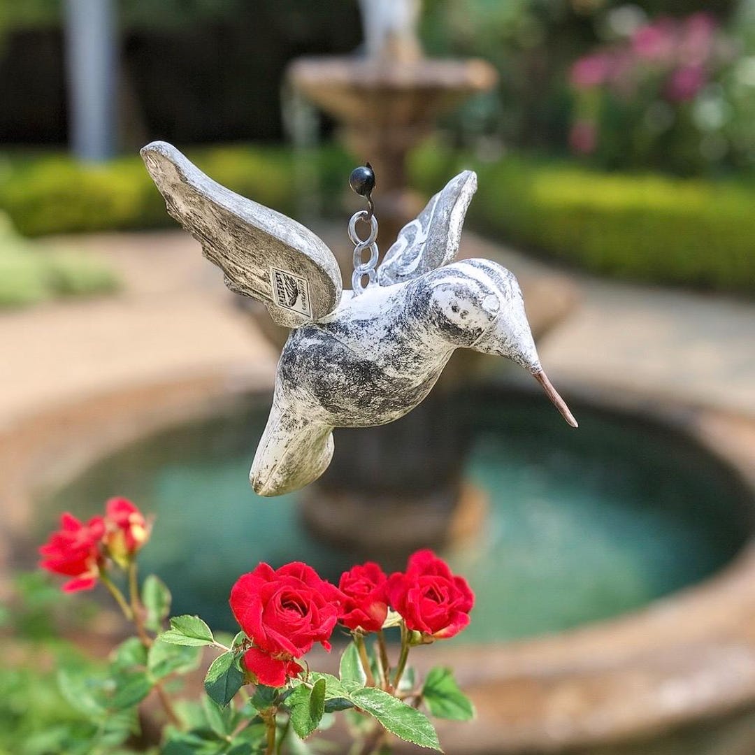 Talavera Hummingbird Hanging Figurine – Black & White Mexican Folk Art ...