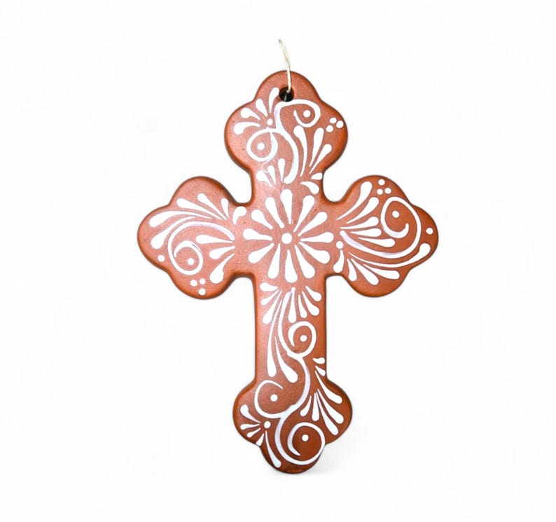 Talavera Cielito Lindo Cross | Brown & White - Etsy