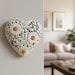 Barro Heart Shaped Wall Decor | Daisy Design | Lead Free - Etsy