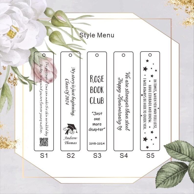 Personalized Anniversary Bookmark, Custom Quote Gift Bookmark, Laser ...