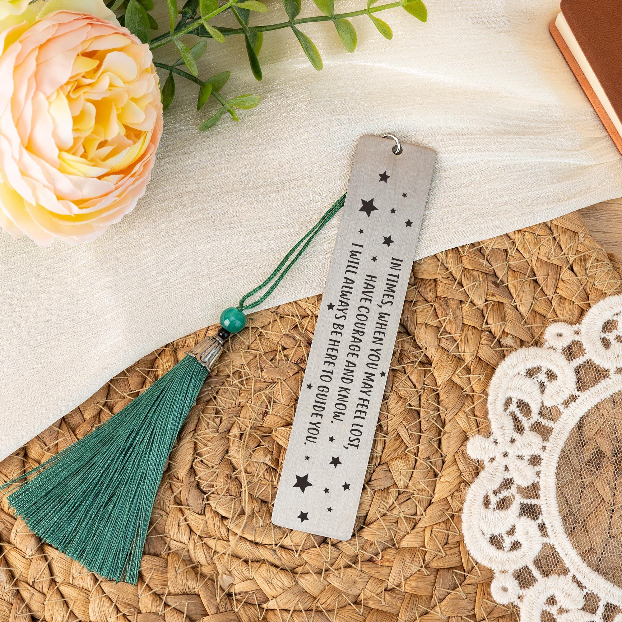 Personalized Anniversary Bookmark, Custom Quote Gift Bookmark, Laser ...