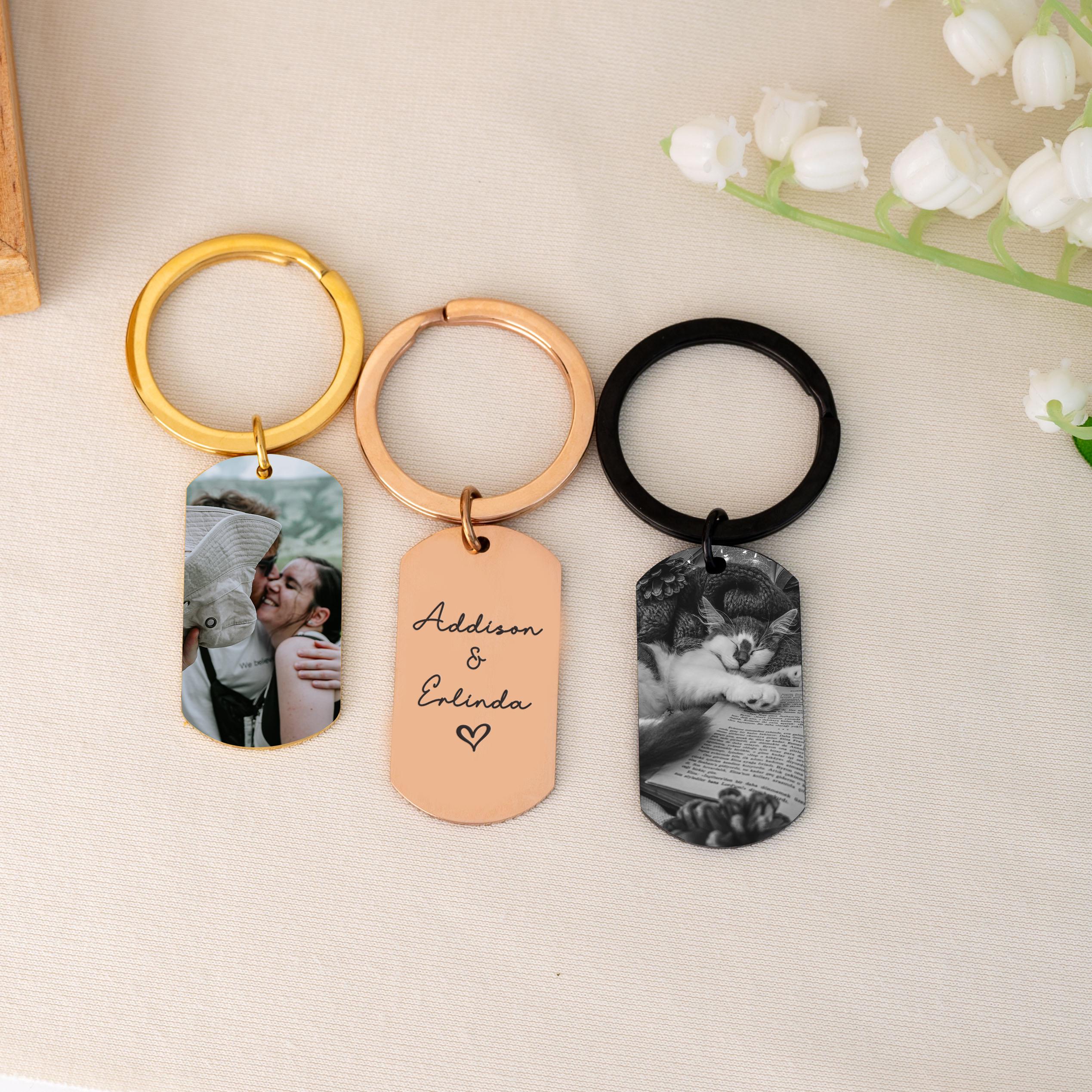 Personalized Drive Safe Keychian Gift,custom Engraved Photo Memorial ...