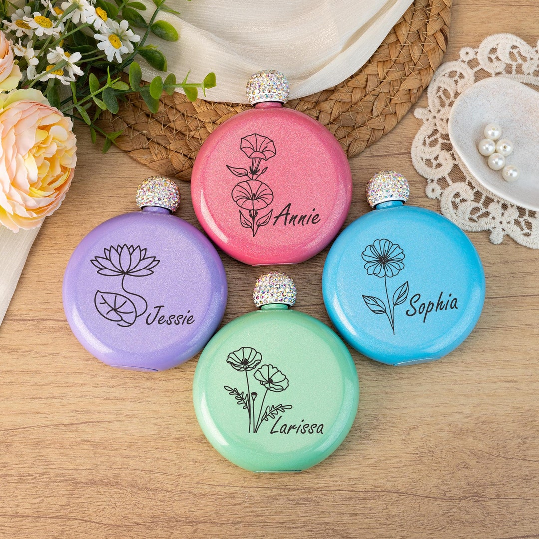 Custom Engraved Flask for Bridesmaids,personalized Bridesmaid Hip ...