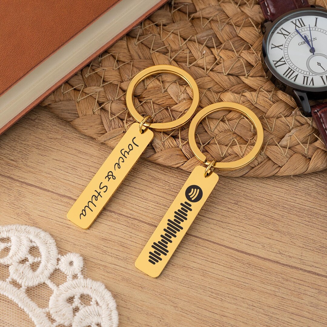 Customized Spotify Codes Keychains Musical Barcode Keyring Gift for ...