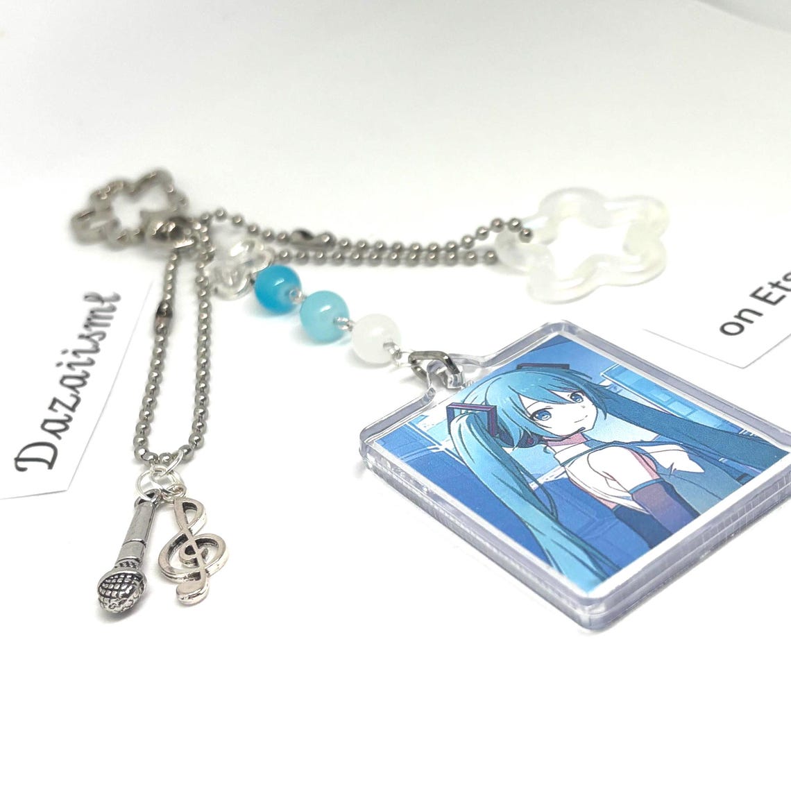 Hatsune Miku Vocaloid Keychain - Etsy