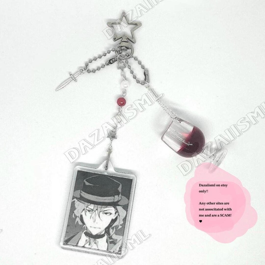 Chuuya Nakahara Bungou Stray Dogs BSD Anime Keychain - Etsy