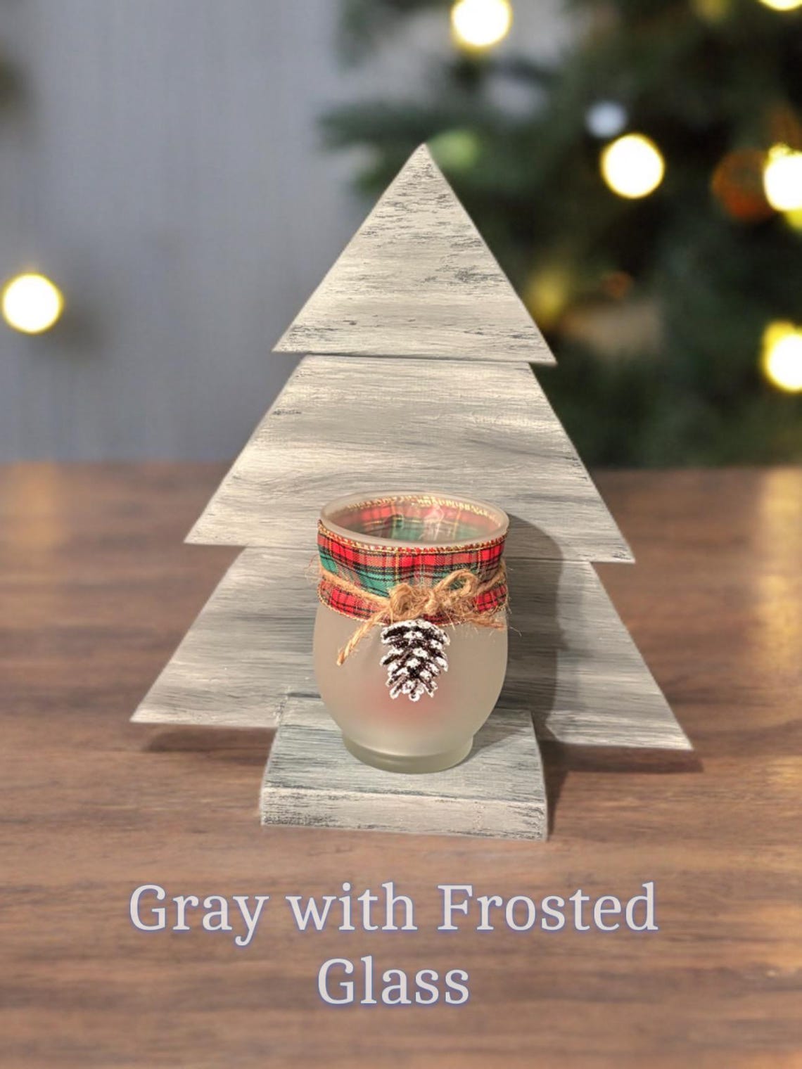 Wood Christmas Tree Sconce, Mason Jar Candle Holder - Etsy