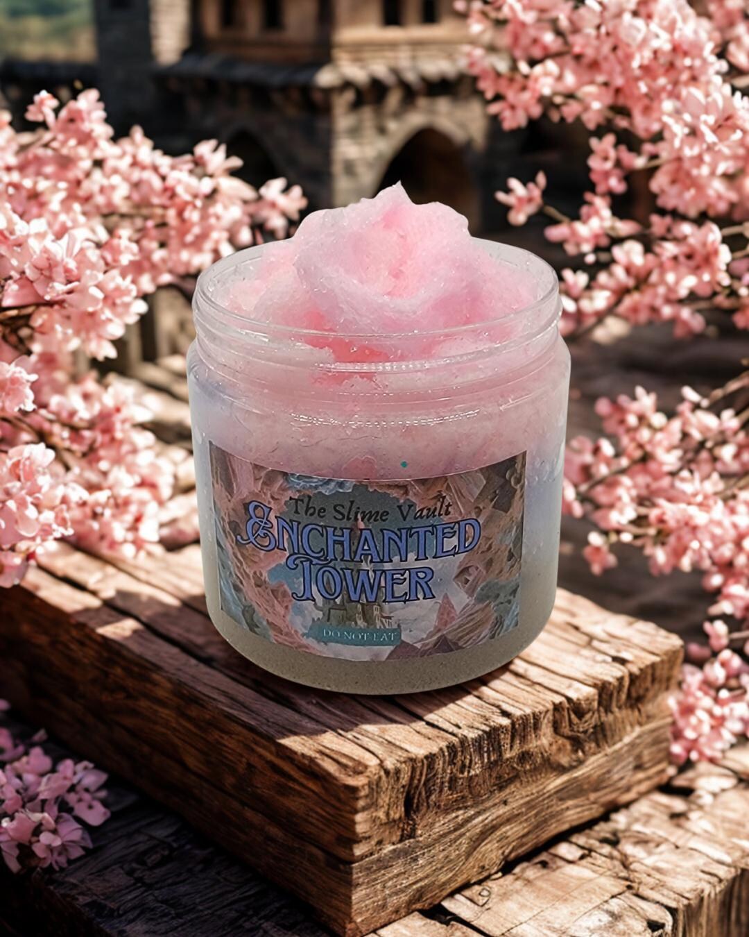 Enchanted Tower Slime – 3-layer Sand, Clear & Cloud Texture - Etsy