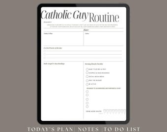 Catholic Girl Routine PRINTABLE 8.5x11 Task List Digital DOWNLOAD Only ...
