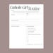 Catholic Girl Routine PRINTABLE 8.5x11 Task List Digital DOWNLOAD Only ...