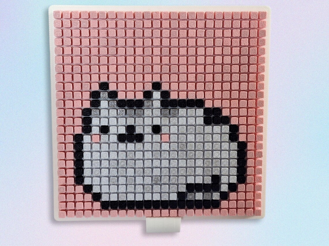 Pixel Art Kawaii Cat Puzzle - Complete Assembly Kit - Etsy