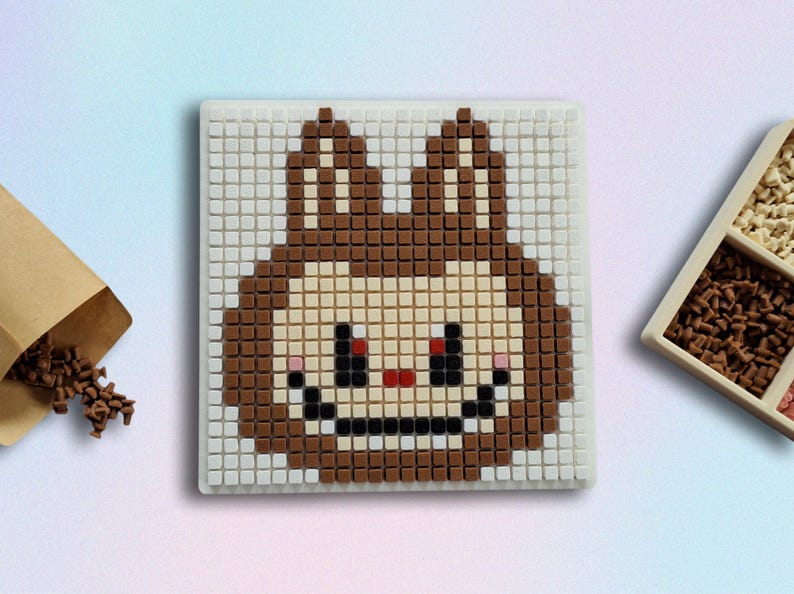 Quebra-cabeça Labubu Pixel Art - Kit De Montagem Completo - Etsy