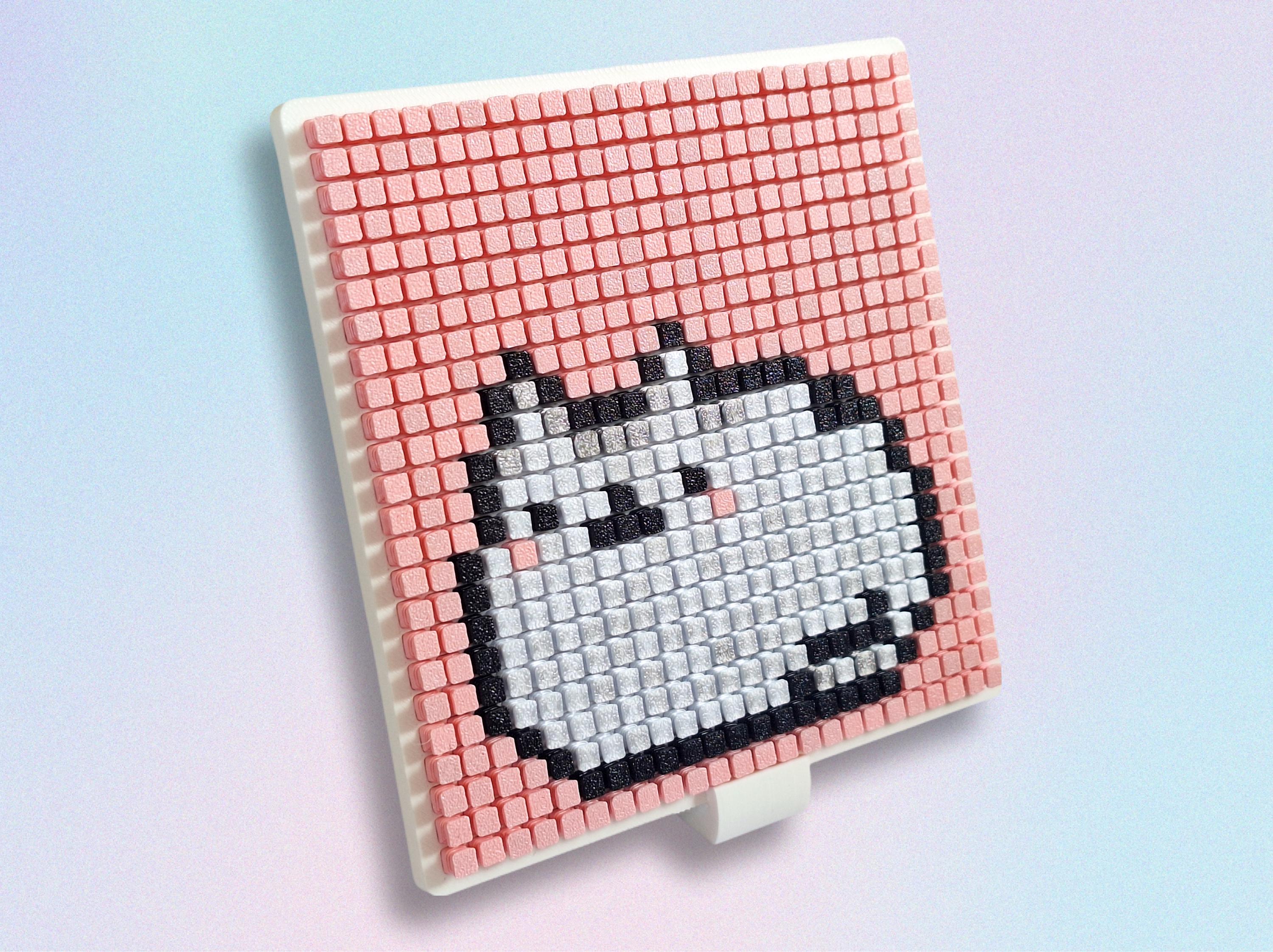 Pixel Art Kawaii Cat Puzzle - Complete Assembly Kit - Etsy