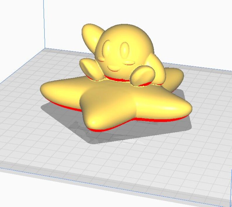 Kirby Figure Kirby Riding Star Digital File - Etsy