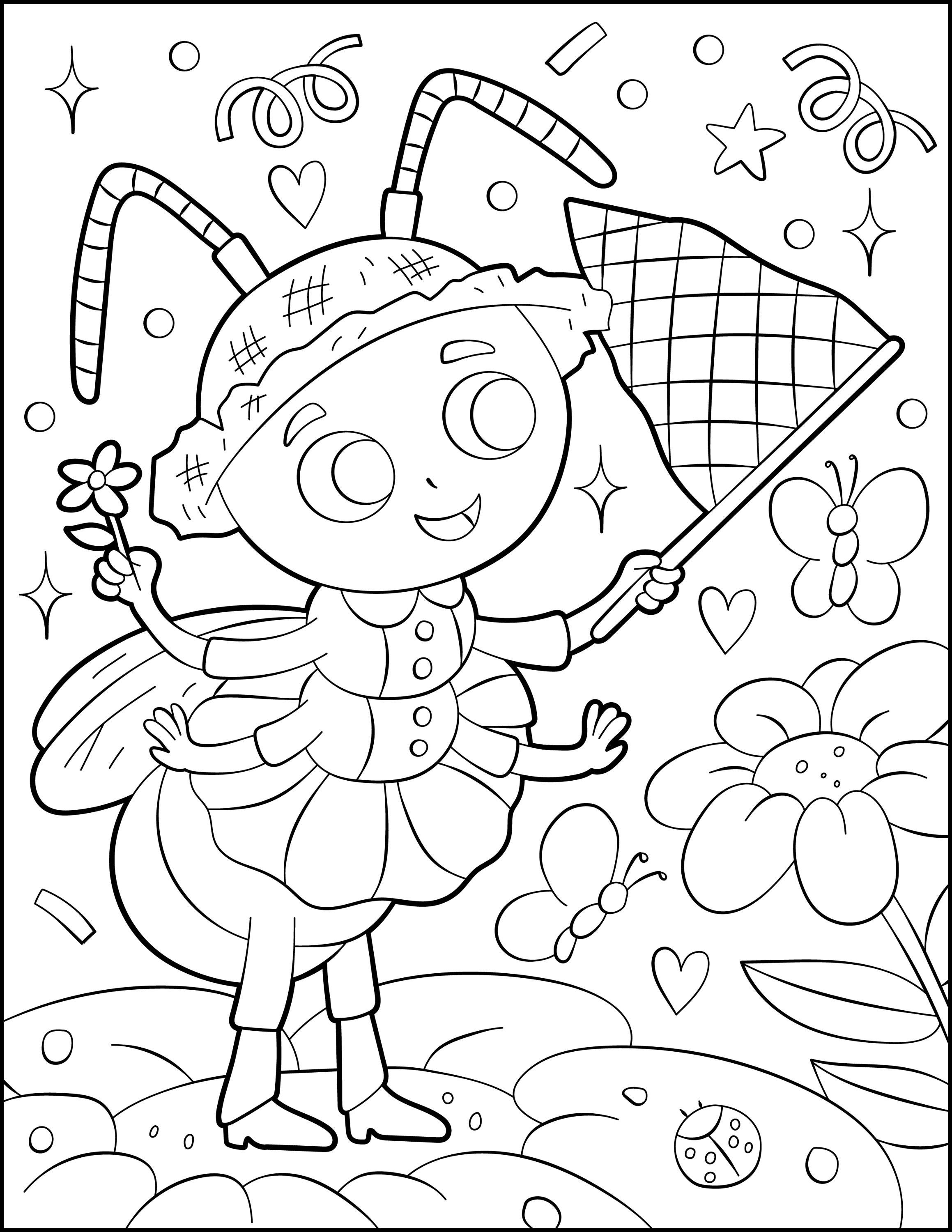 Ants and Bugs Themed Coloring Book. Tracing and Writing Activities - Etsy