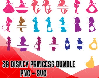 Princess PNG Clipart, Princess SVG, Princess Clip Art, Princess Layered ...