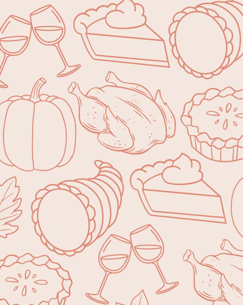 Friendsgiving Invitation Canva Template Digital/printable - Etsy