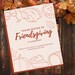 Friendsgiving Invitation Canva Template Digital/printable - Etsy
