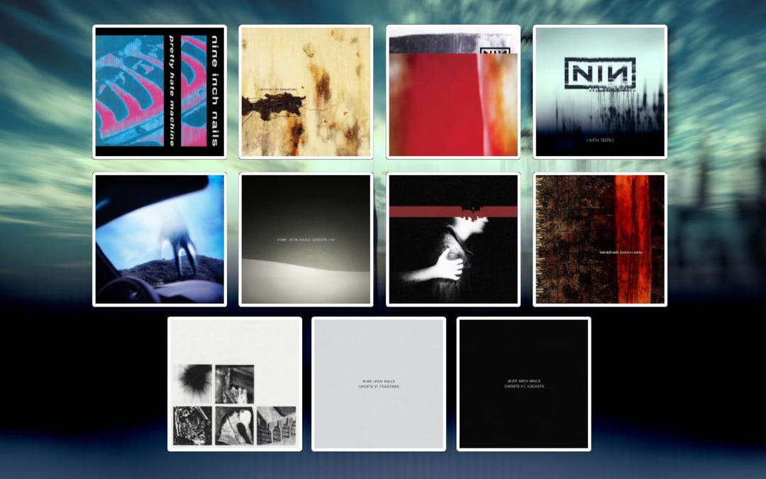 Nine Inch Nails Album Cover Stickers 11 Stickers - Etsy