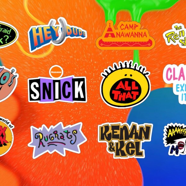 Nickelodeon Stickers - Etsy