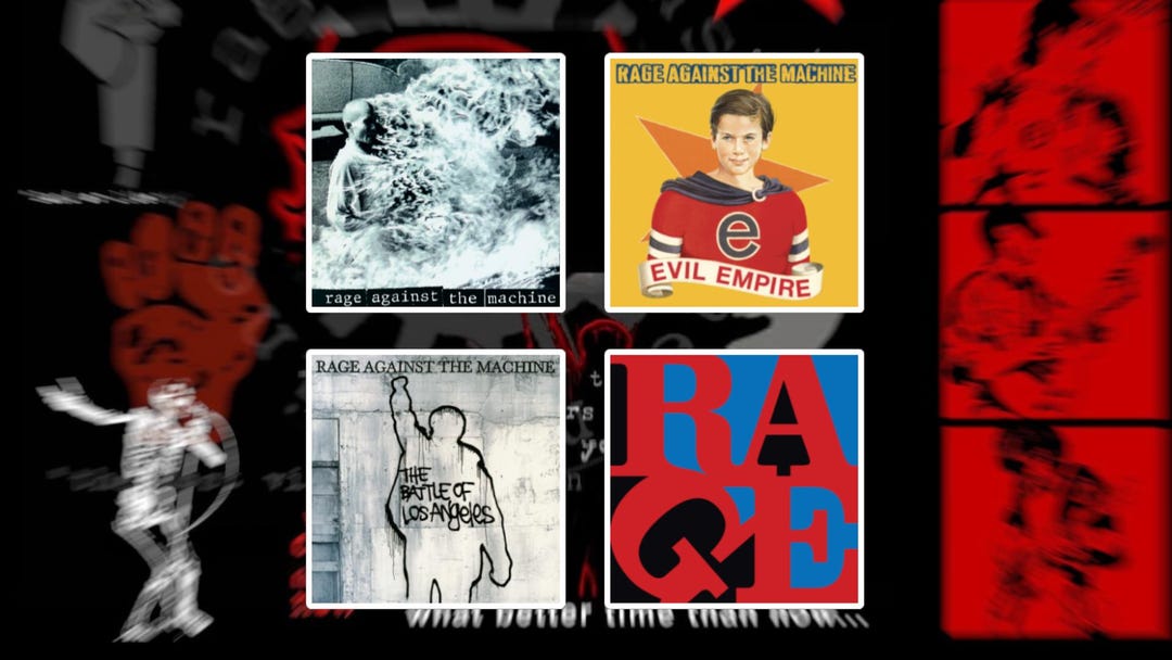 Rage Against the Machine Album Cover Stickers 4 Stickers - Etsy